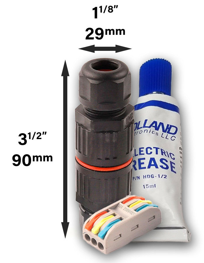 IP68 Electrical Waterproof Splice Connector w/Dielectric Grease – Pond ...