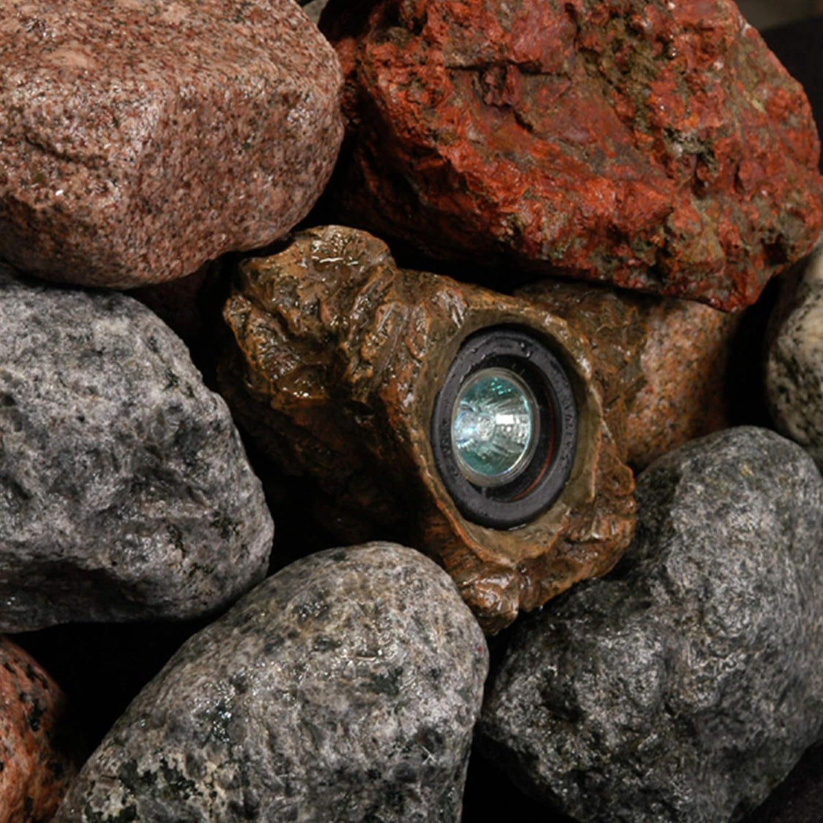 Anjon Faux Rock 1.5 W LED Light Kit with Transformer & Photo Sensor ...