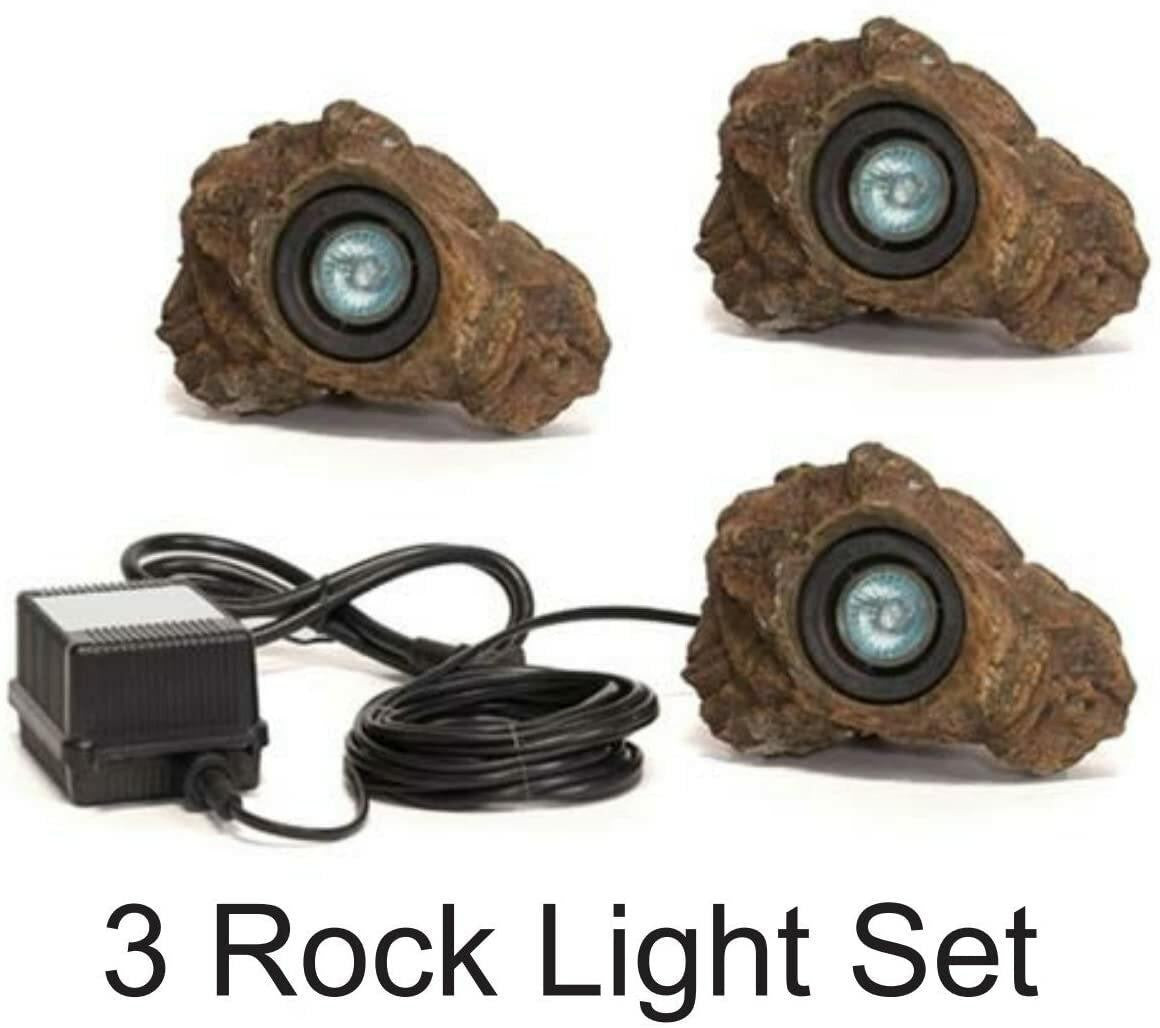Anjon 3X1.5WRLKIT 3 LED Rock Light Set with Transformer – Pond and ...