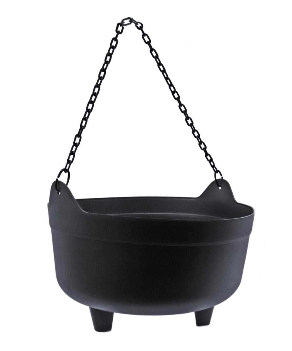 Black Cauldron w/ Chain Handle | Halloween Decor – Pond and Garden Depot