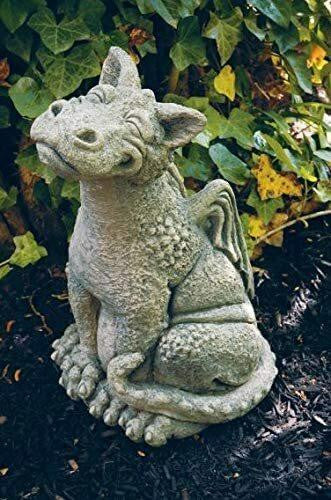 Little Darling Dragons 5045 'Rexy' - Solid Cast Stone Garden Statue ...